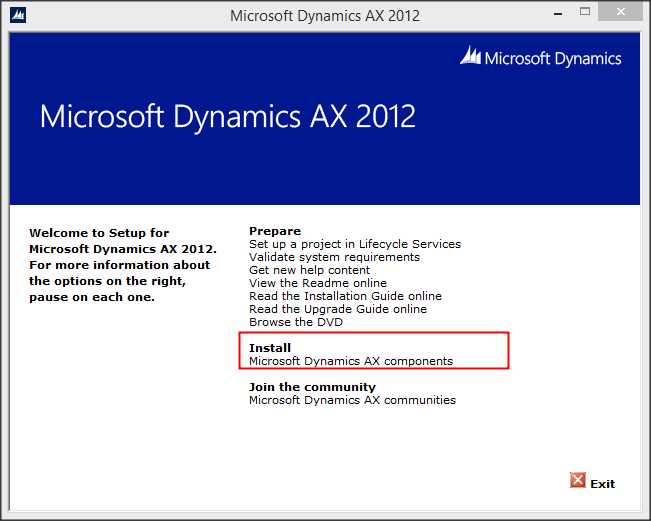 Dynamics AX Tips: Install Dynamics AX 2012 R3 Step by Step (step 4)