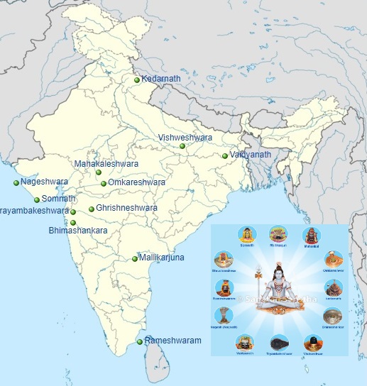 Twelve Jyotirlingas From North To South