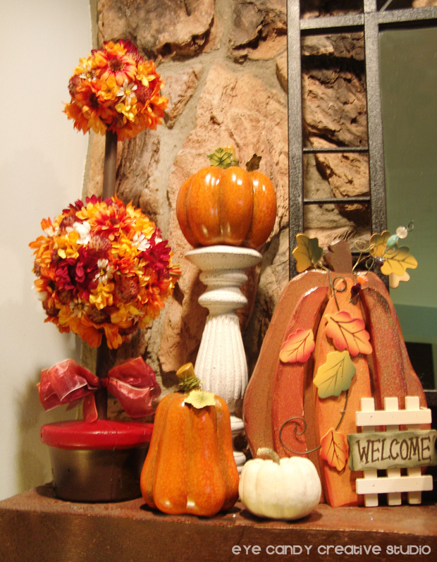 Eye Candy Creative Studio: CRAFT :: Fall Flower Topiary