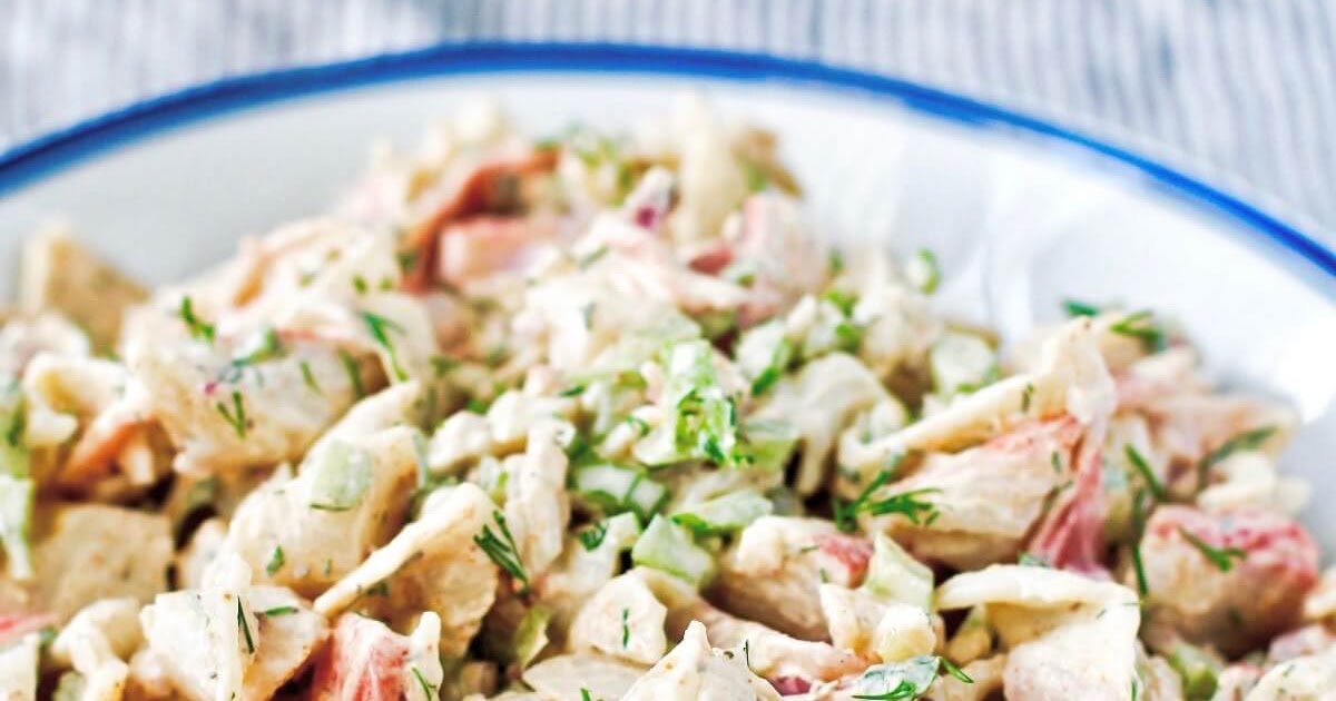 Surimi (Imitation Crab) Salad | Karen's Kitchen Stories