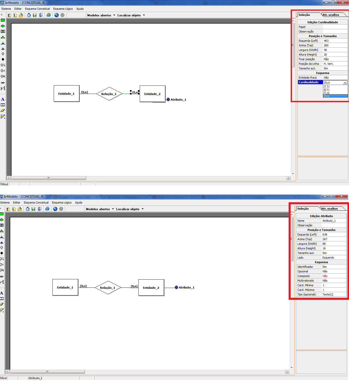 É Lógica, é facil: DER com BRmodelo