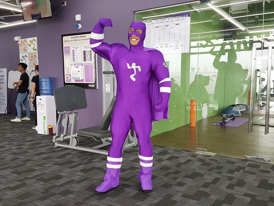 Anytime Fitness Running Man Costume