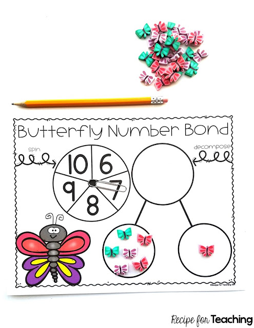 Butterfly Number Bond - Recipe for Teaching