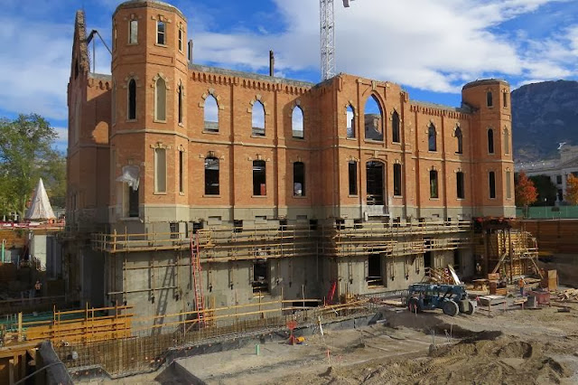 New Temple in Provo: Fireside and A Little Snow