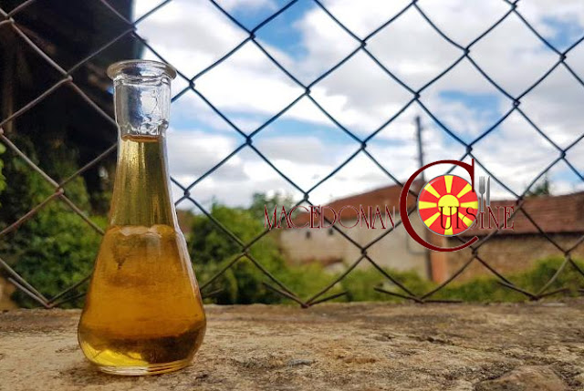 CHOKANCE - UNIQUE GLASS CUP FOR DRINKING RAKIJA ~ Macedonian Cuisine