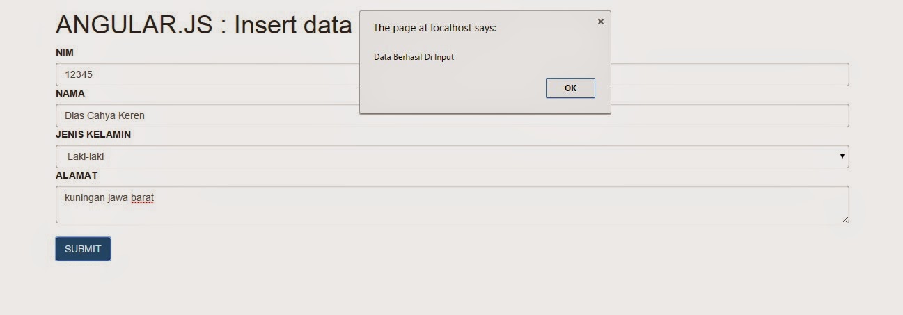 Insert Data Ke Mysql Dengan Angularjs Dan Codeigniter 3