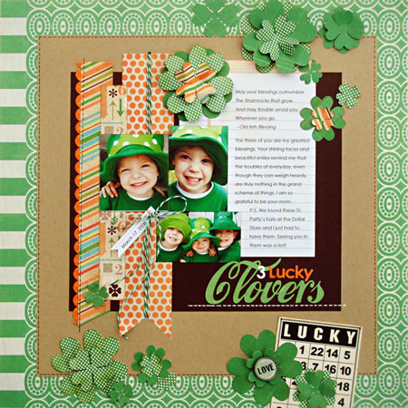 Great Scrapbook Page Ideas | St. Patrick's Day - 17turtles Juliana Michaels