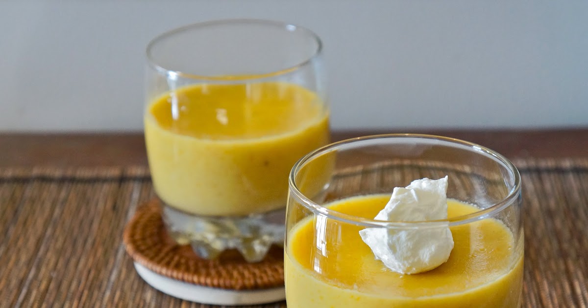 Mango coconut pudding