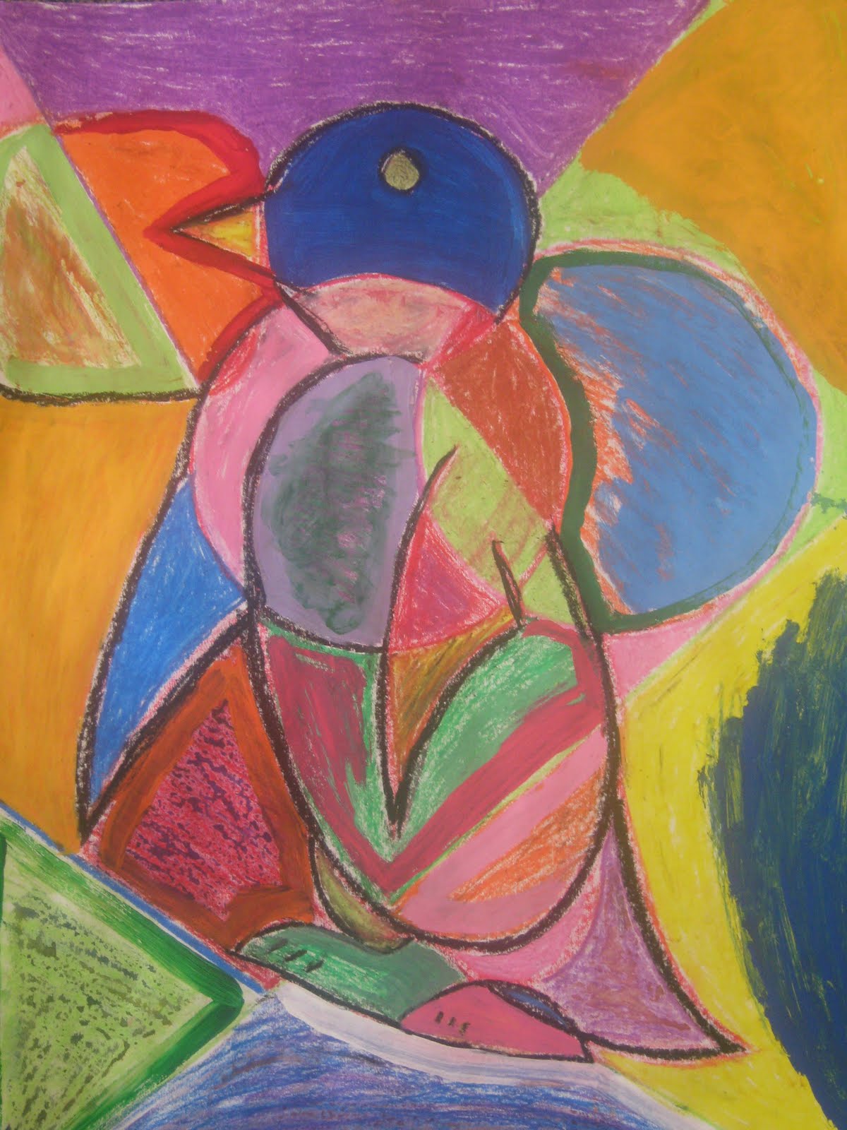 Cubist Animal Art Rowland Hall