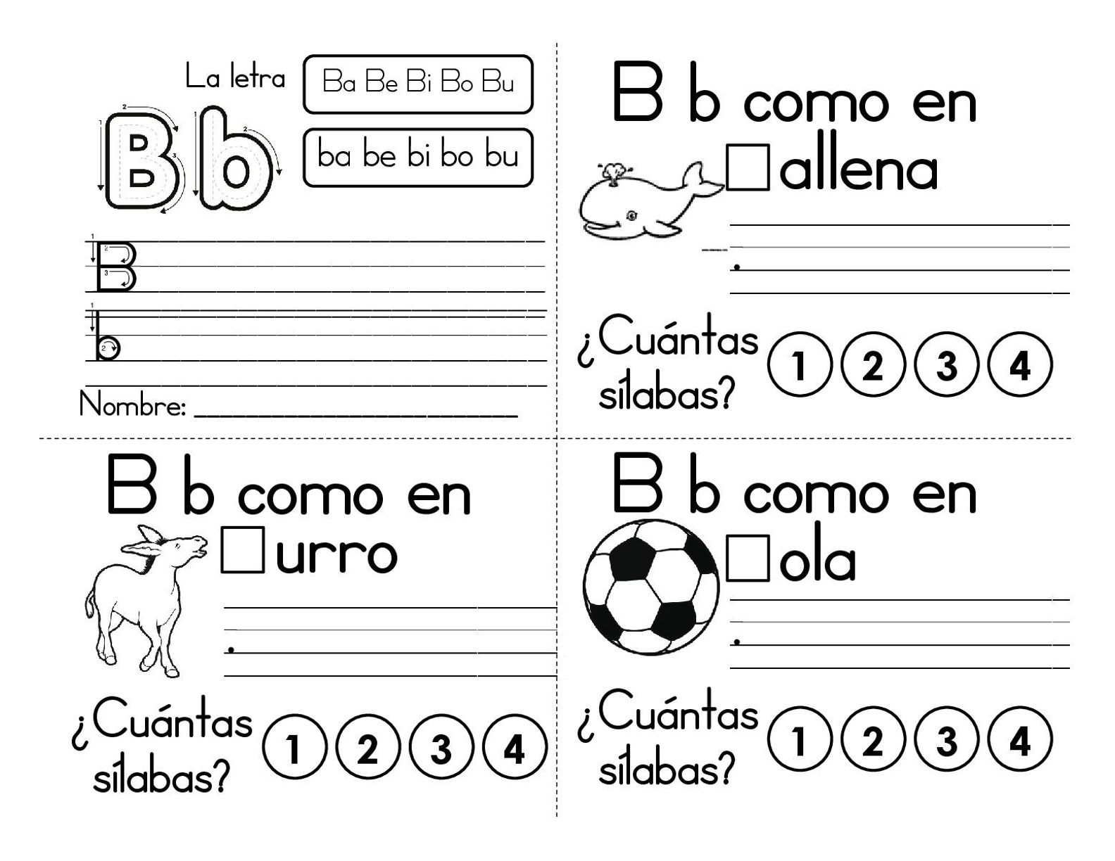 Tarjetas abecedario de sílabas y escritura | Materiales Educativos para ...