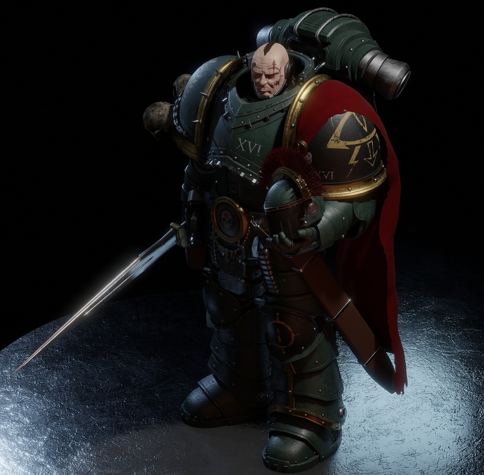 El Descanso del Escriba: Oficial de los Hijos de Horus pre-Herejía, por ...