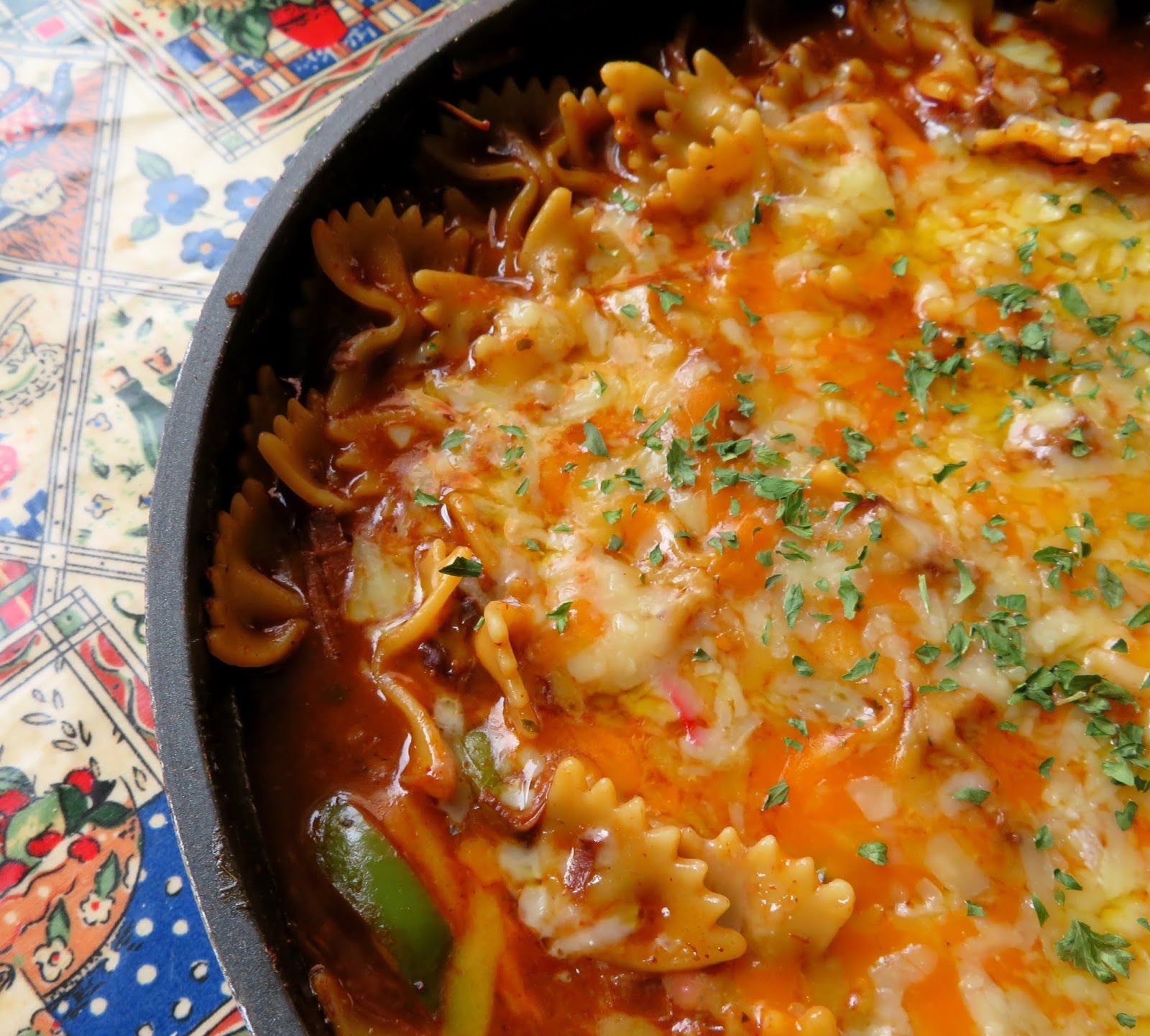 Cheesy Taco Bow Ties | The English Kitchen