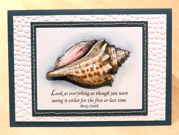 Beccy's Place: Sea Shell Card