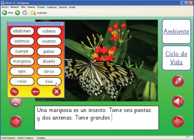 Necesidades educativas. Discapacidad motora.: Clicker 5 para lectoescritura