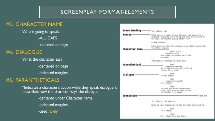 SCREENWRITING STUFF- SCRIPT FORMAT and WRITER'S DUET