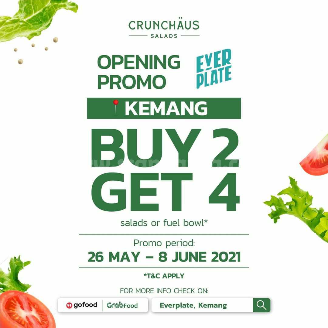 Crunchaus Opening Promo Everplate Kemang - Buy 2 Get 4 salads or Fuel ...