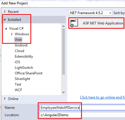 Sql server, .net and c# video tutorial: Angular and ASP.NET Web API