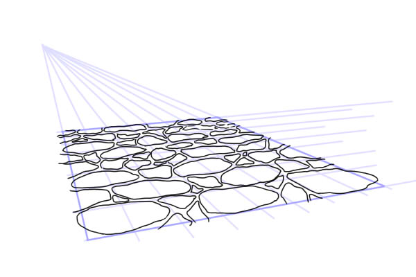 How to draw water surface step by step - Draw Lines Art
