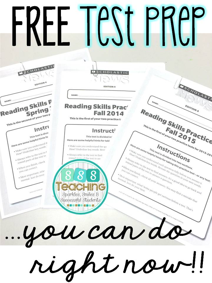 Upper Grades Elementary Test Prep- FREE ideas!! - SSSTeaching