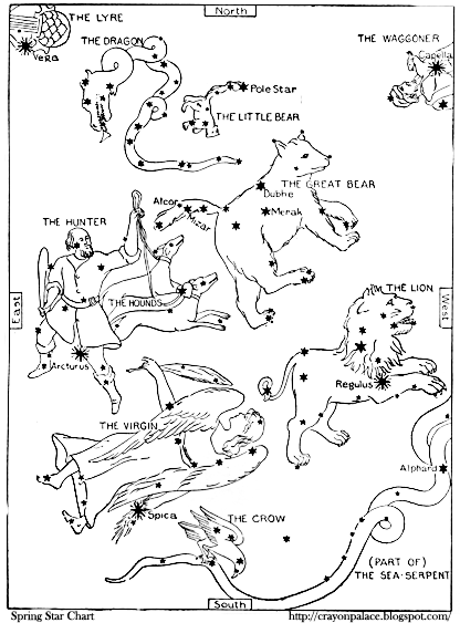 Crayon Palace: Star Charts According to Seasons, U.S.