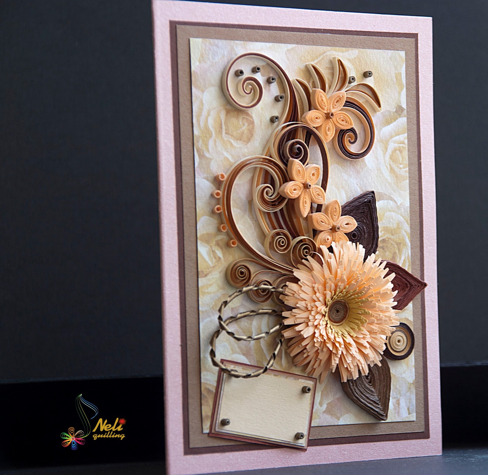 Neli Quilling Art: Quilling card