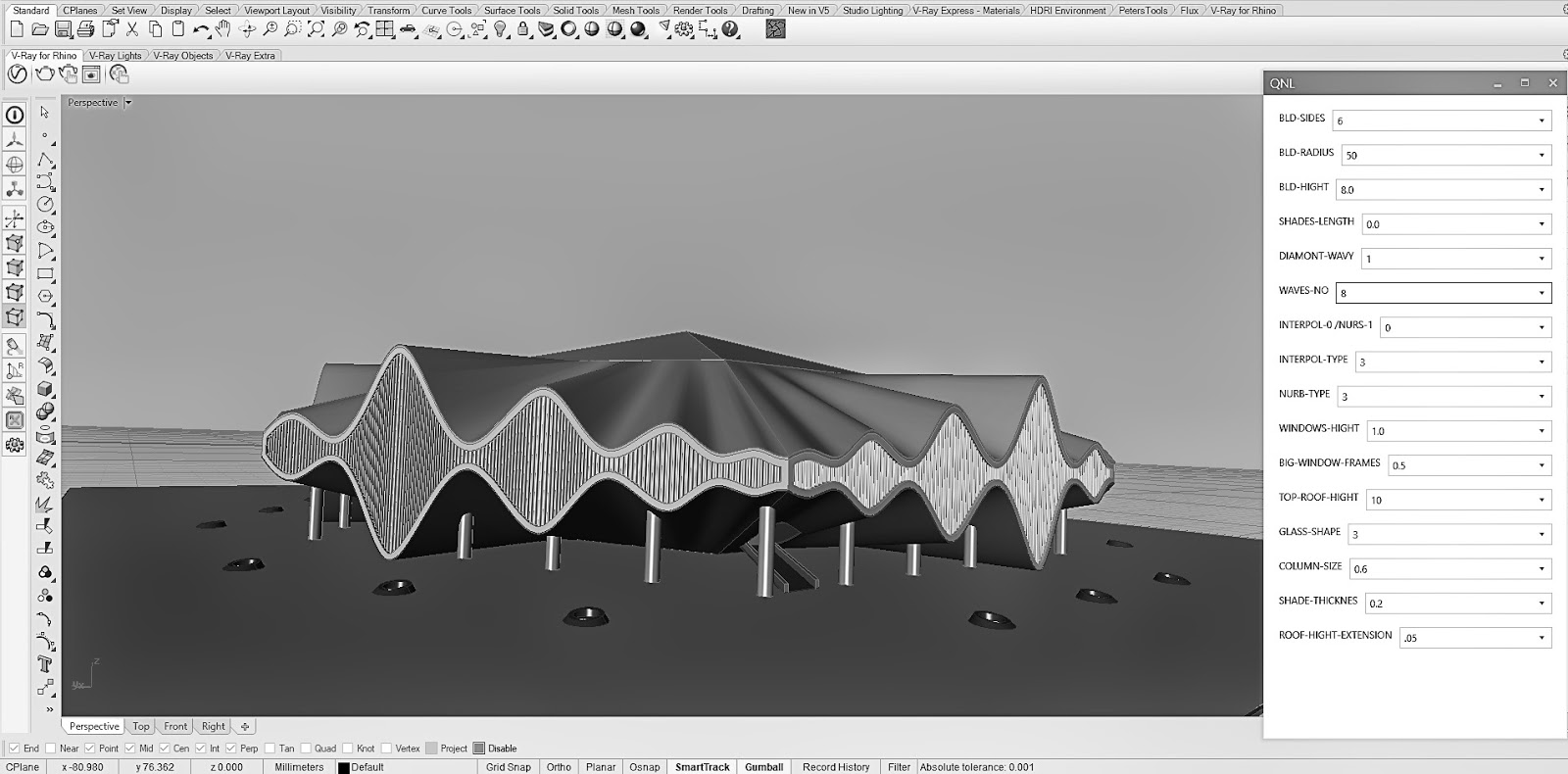 Parametric Design Study of Qatar National Library - Video | Parabolic ...