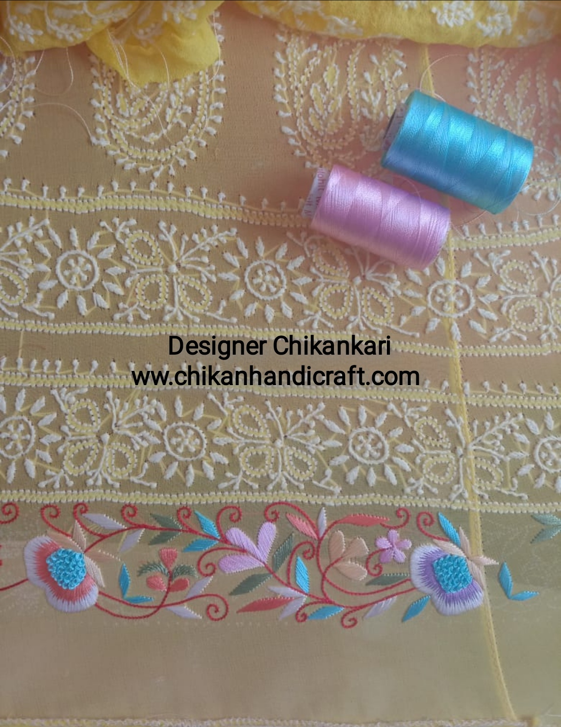 Lucknowi Chikankari Anarkali, Lucknowi Chikankari Saree, Lucknowi ...