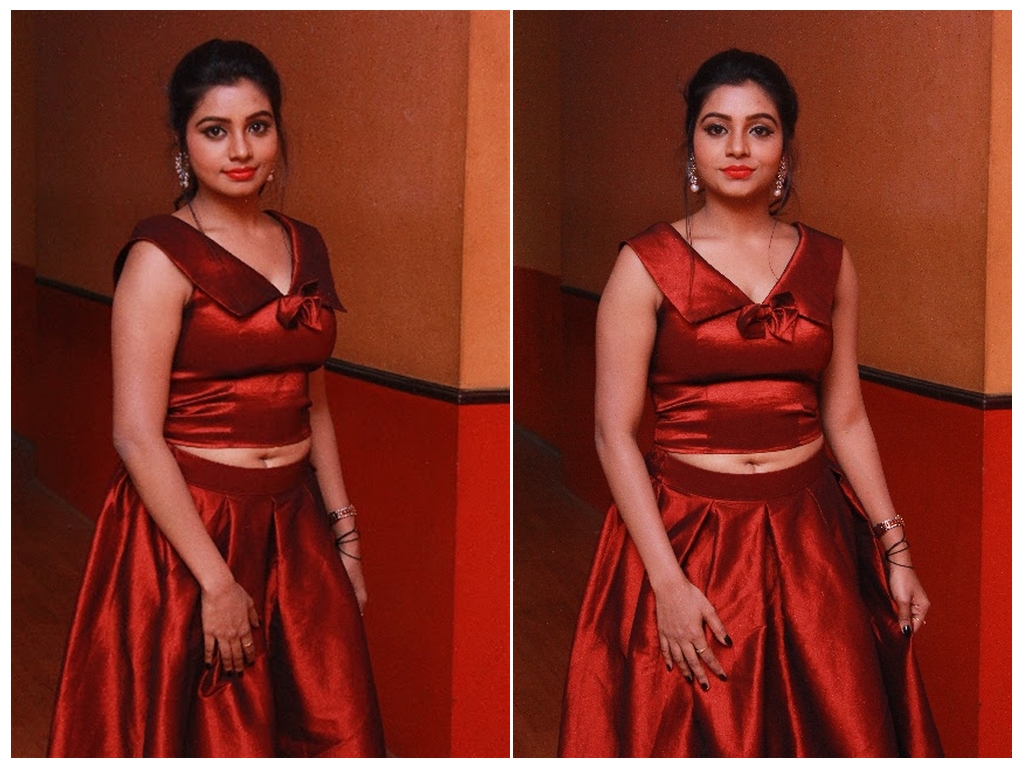 Anisha Xaxier Hot Navel Show | South Indian Navels