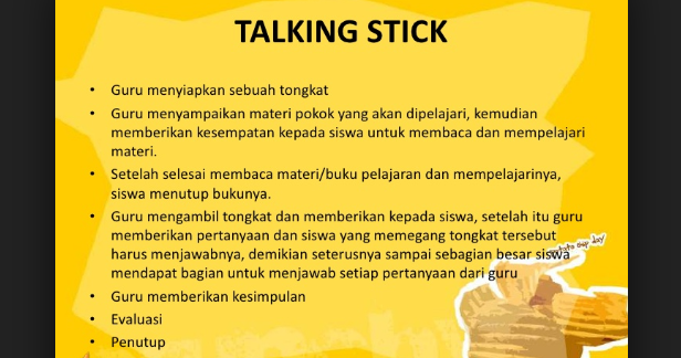 Langkah Langkah Model Pembelajaran Talking Stick - Seputar Model