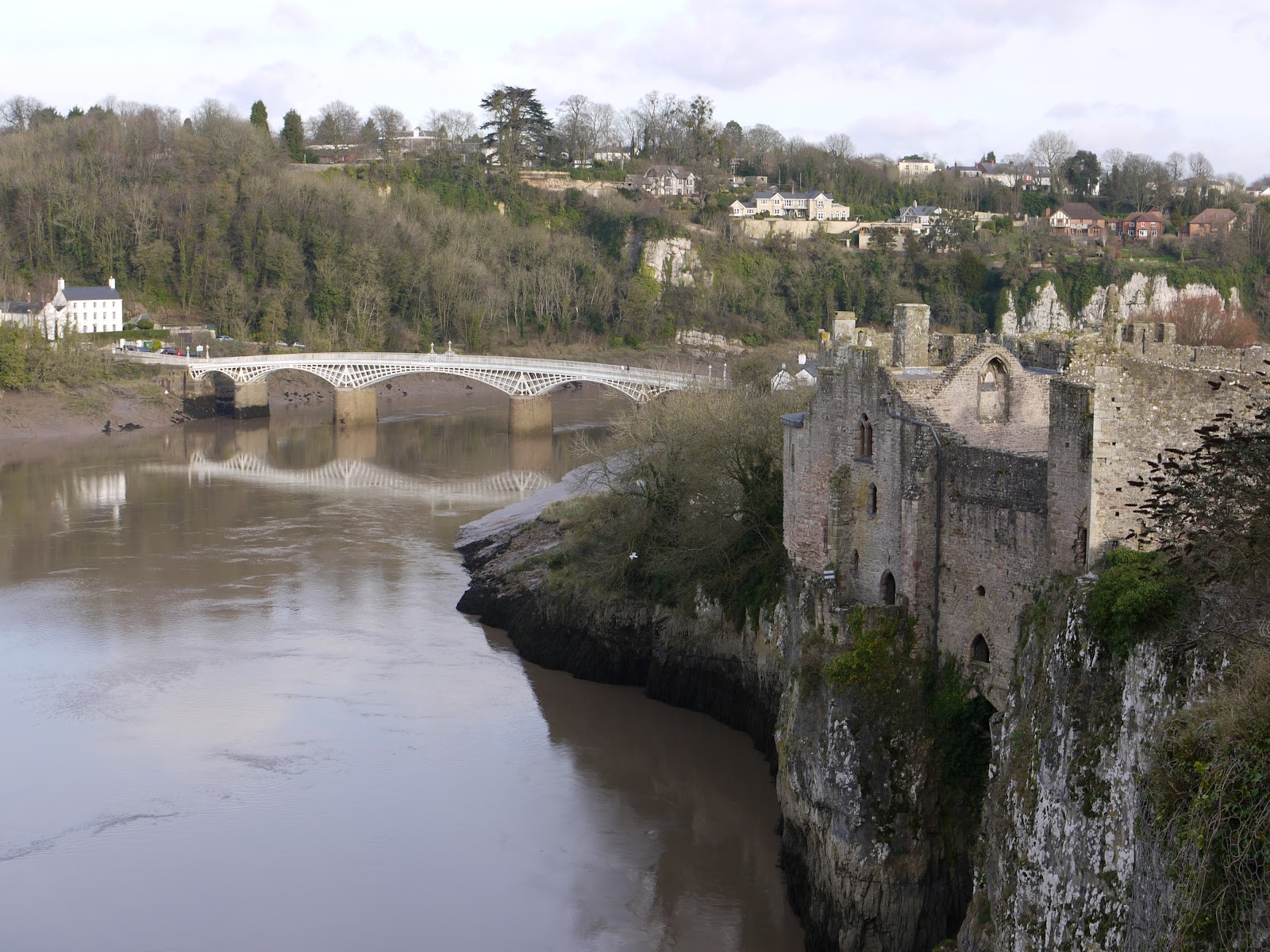 Longstoned: Bridge on the river Wye, where England meets Wales ...