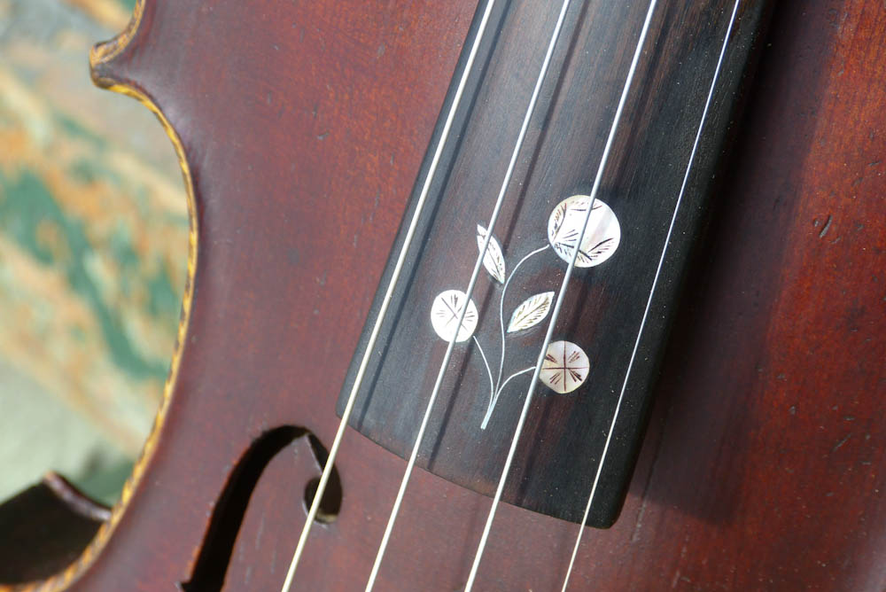 c.1890 German-made Inlaid Strad-copy 4/4 Violin
