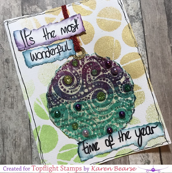 Karen Bearse Designs: New Years Eve Ball Drop Card