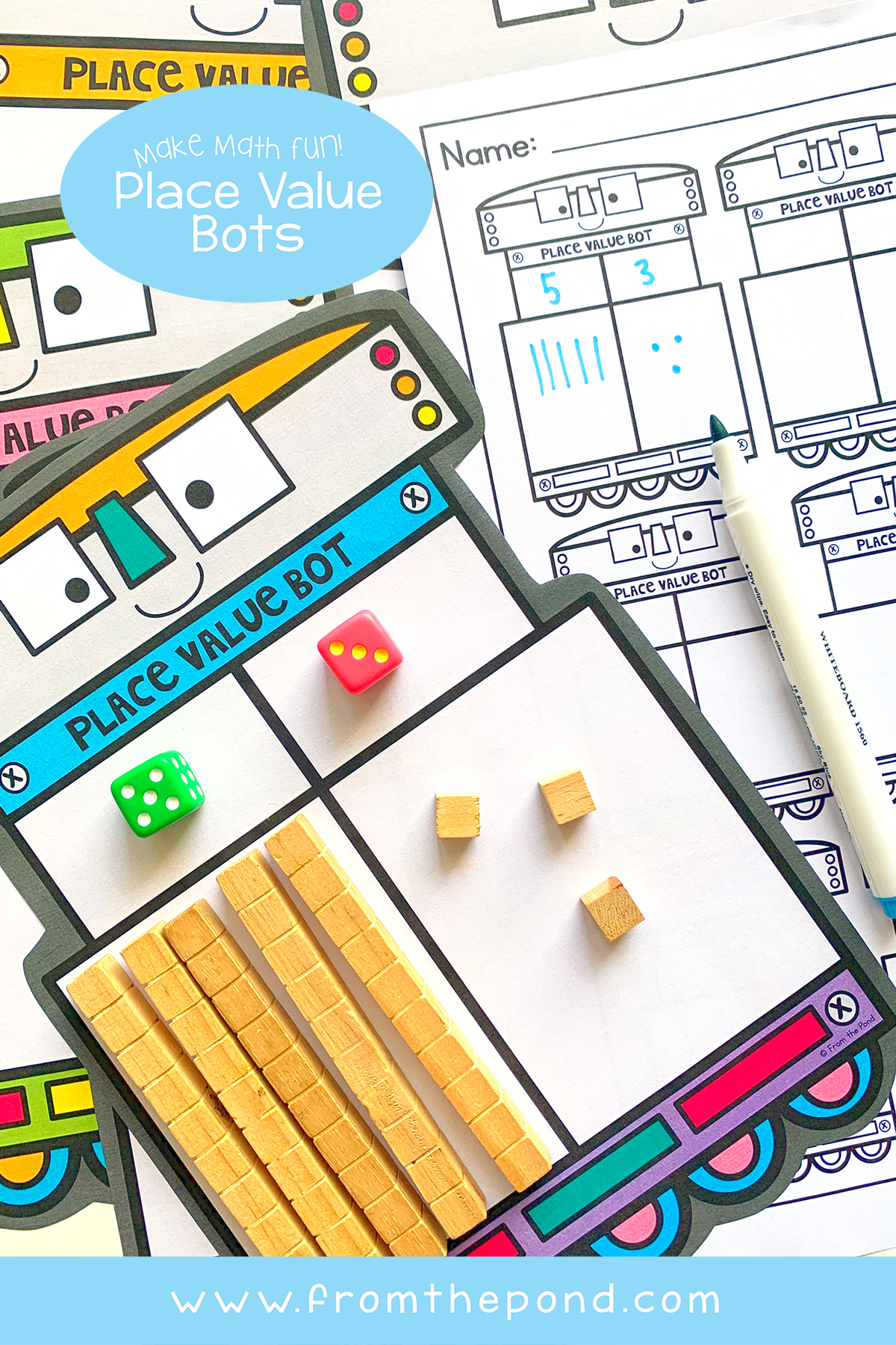 2 Digit Number Place Value | From the Pond