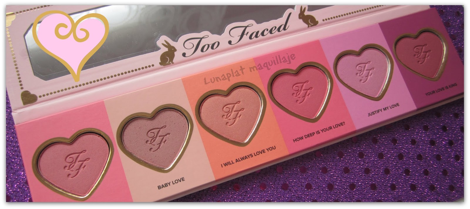 Lunaplat maquillaje: LOVE FLUSH COLORETES TOO FACED