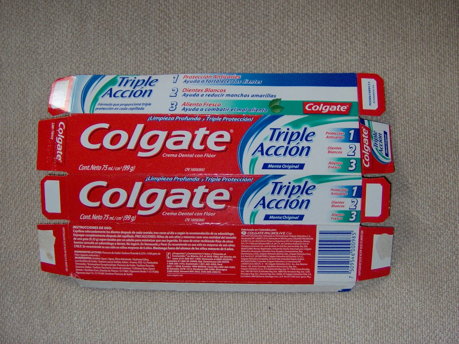 Empresa Colgate: Los Empaques