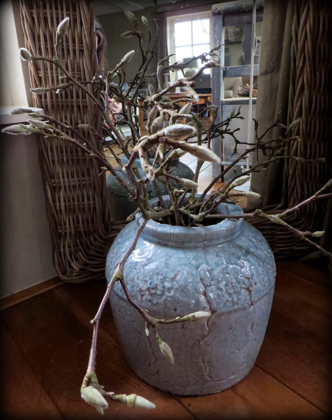 sfeer in landelijke stijl: ptmd pot en schaal.....