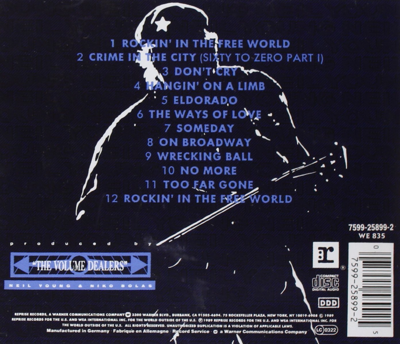 Classic Rock Covers Database: Neil Young - Freedom (1989)