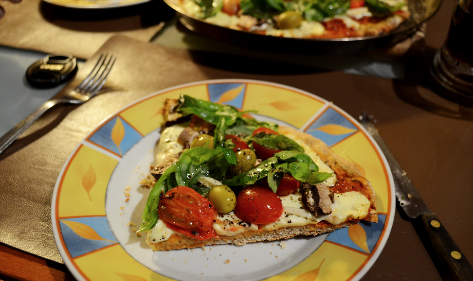 Miércoles de pizzas integrales gourmet