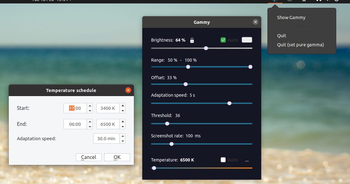 Gammy: Adaptive Screen Brightness Tool For Linux - Linux Uprising Blog