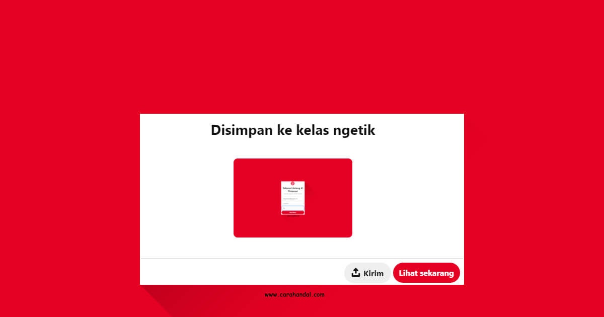 Cara Membuat Pin di Pinterest Terbaru - Cara Handal