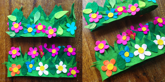 Queen Kwak: Royal play: Child flower crown activity.