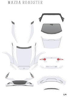 DreamCarsPro: DIY Mazda MX-5 Miata Paper Model