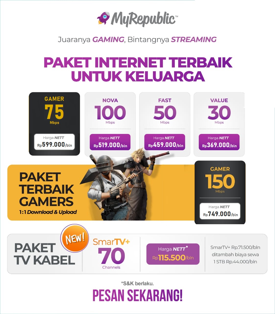 Value 30Mbps - Internet MyRepublic