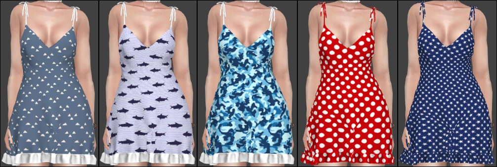 Annett's Sims 4 Welt: Elliesimple Spring Dress Recolors