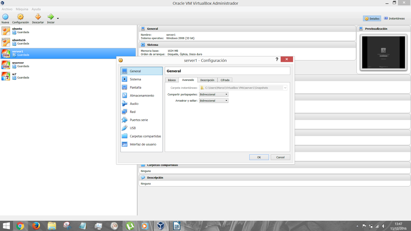 blog Marco: Configuración completa de VirtualBox. Modo NAT - Modo Puente