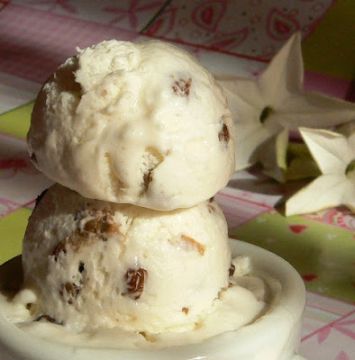 Inghetata alba cu rom si stafide - In locul potrivit