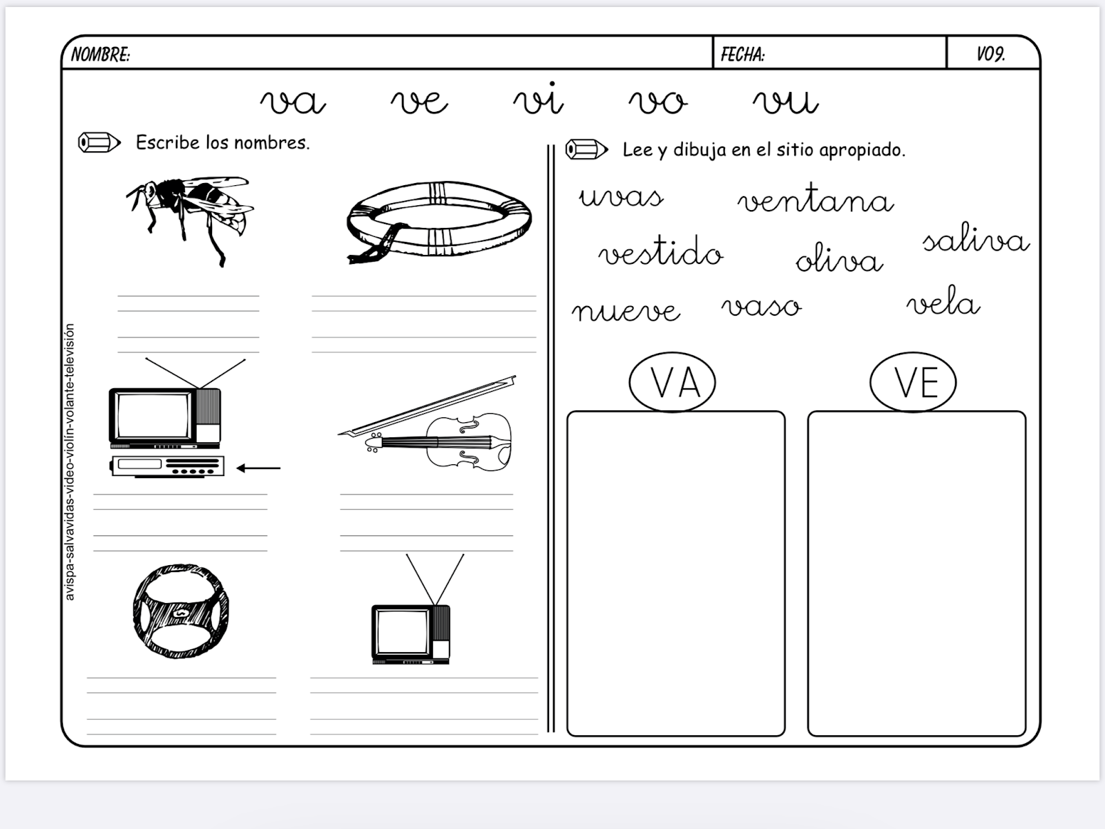 APRENDEMOS JUNTOS: FONEMA V