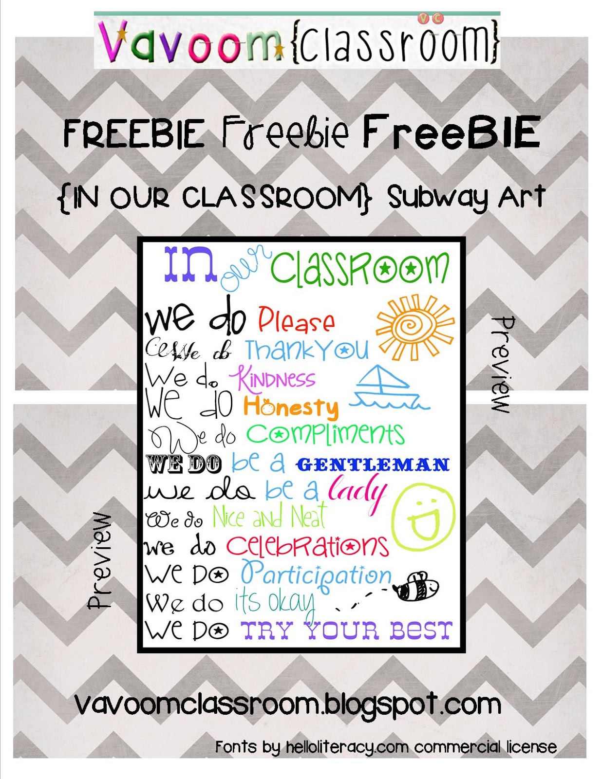 Vavoom Classroom: Fantastic Freebie Friday!
