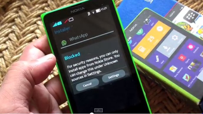 How to install What's app in NOKIA X | Badgadgets