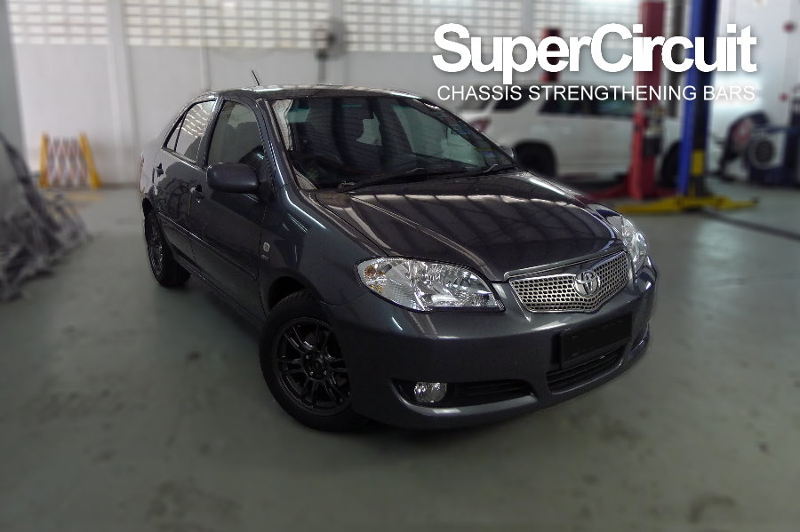 SUPERCIRCUIT CHASSIS STRENGTHENING BARS: Toyota Vios (NCP42) Rear Lower ...